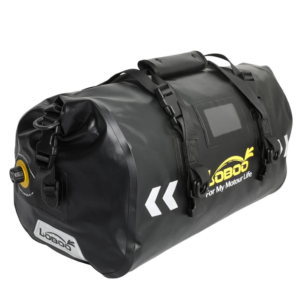 Loboo Classic Waterproof PVC Tail Bag 40L - Black (BWB40PBK)