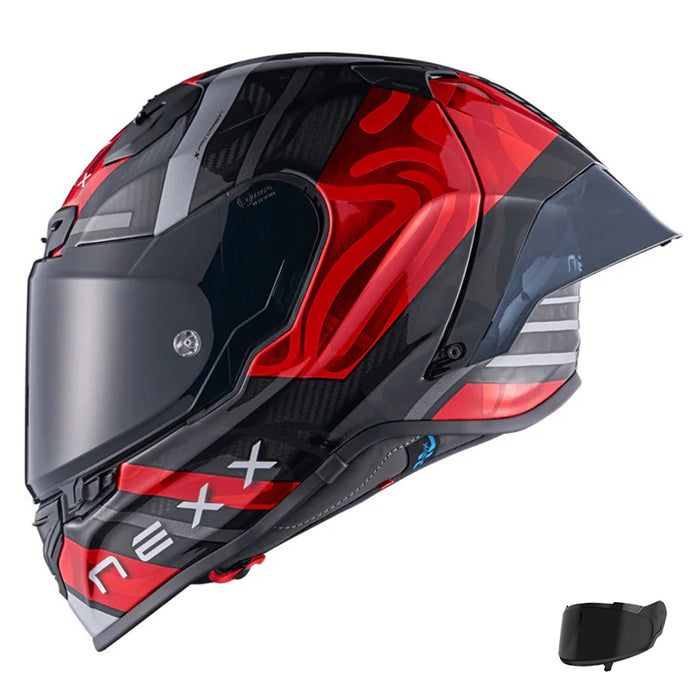 Nexx Helmet - X.R3R - Swirl Carbon - Red