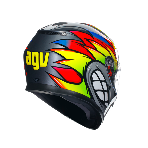 Buy AGV K3 Birdy 2.0 Helmet - Grey Yellow Red Online | Motofever